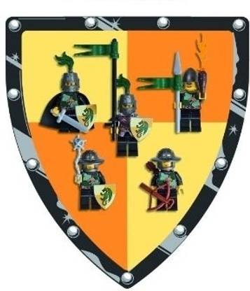 LEGO Kingdoms Mini Figure 5Pack Set #852922 Green Dragon Knights Battle ...