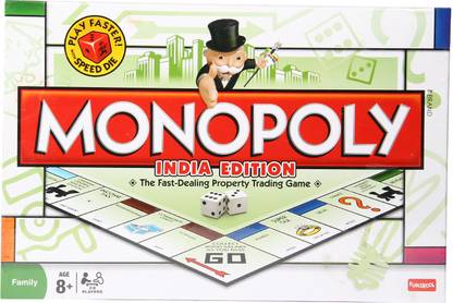 FUNSKOOL Monopoly India Edition Money & Assets Games Board Game ...