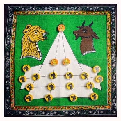 Desi Toys Bagh Bakri - Patchitra Strategy & War Games Board Game - Bagh ...