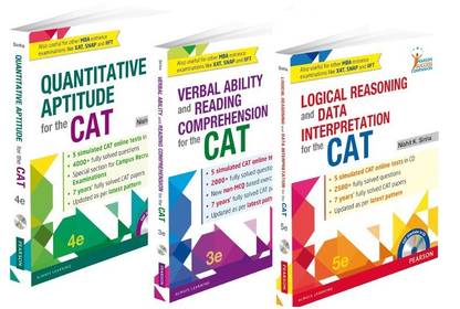 Nishit K Sinha's Complete CAT Preparation Combo of Quantitative Aptitude, Verbal Ability and ...