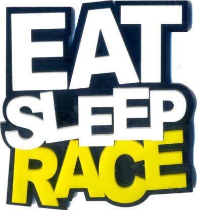 Eat Sleep Race Sticker
