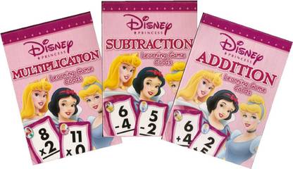 DISNEY Princess Math Learning Game Cards - Princess Math Learning Game ...