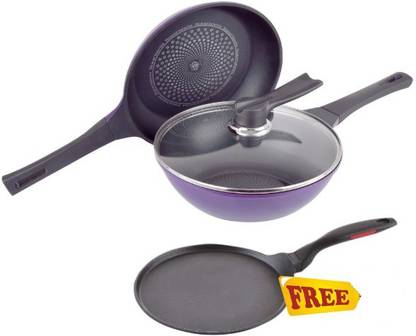 WONDERCHEF Induction Diamond Induction Bottom Non-Stick Coated Cookware ...