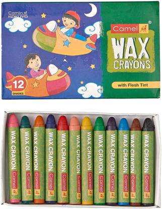 Flipkart.com | Camlin Camel Wax Crayons - 12 Shades - Crayons