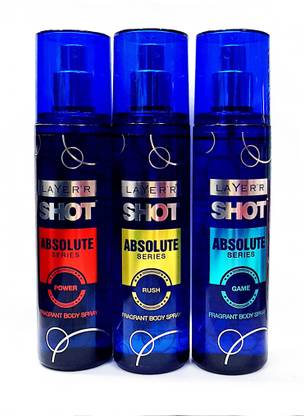 Layer'r Shot Absolute Perfume Body Spray - For Men - Price in India ...