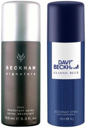 DAVID BECKHAM Classic Blue and Signature Deodorant Spray - For Men ...