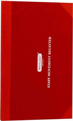 WRITEAWAY Staff Movement Register (Pages 200)(Factory Act)(Pack of 2 ...