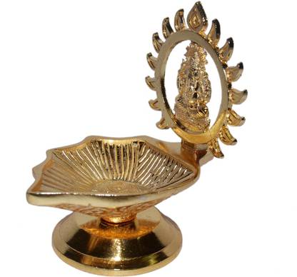 Real Seed Ashta Ganesh Diya in Antique for Diwali / Pooja / Gift Brass ...