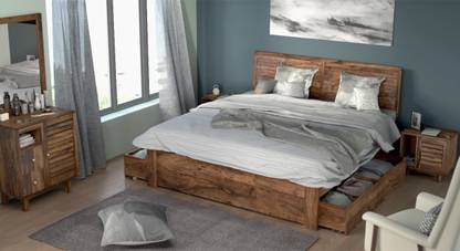 Urban Ladder Sheesham Wood Solid Wood Dressing Table Price in India ...