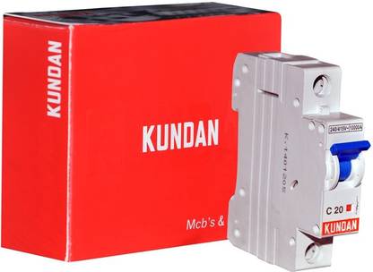 Kundan Cab Single Pole K502-20A MCB Price in India - Buy Kundan Cab ...
