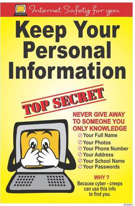 SignageShop flex Keep your personal information Poster Emergency Sign ...