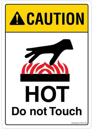 Safety Sign Store Caution: Hot Emergency Sign Price in India - Buy ...
