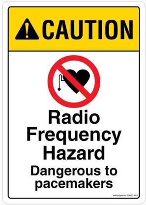 Safety Sign Store Caution: Radio Frequency Hazard Emergency Sign Price ...