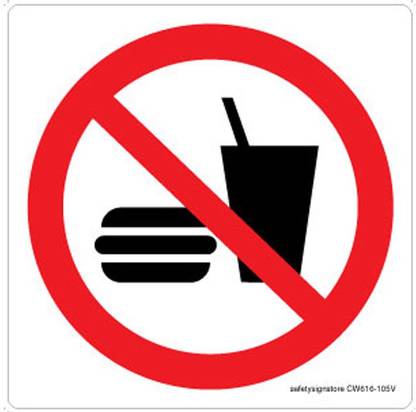 Safety Sign Store No Food-Graphic Emergency Sign Price in India - Buy ...