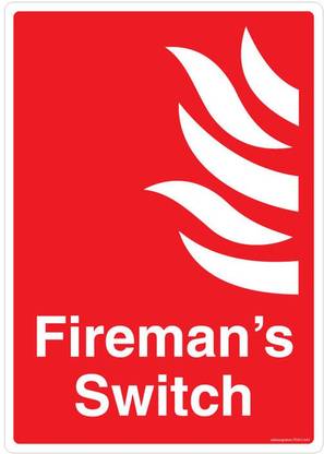 Safety Sign Store Fireman'S Switch Emergency Sign Price in India - Buy ...