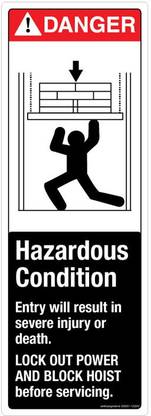 Safety Sign Store DANGER: Hazardous Condition Emergency Sign Price in ...