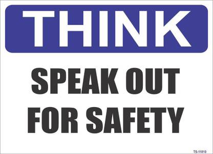 SignageShop Speak Out for Safety Emergency Sign Price in India - Buy ...