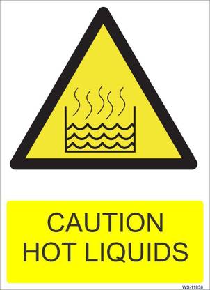 SignageShop Caution Hot Liquids Emergency Sign Price in India - Buy ...
