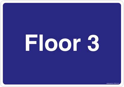 Safety Sign Store Third Floor Emergency Sign Price in India - Buy ...