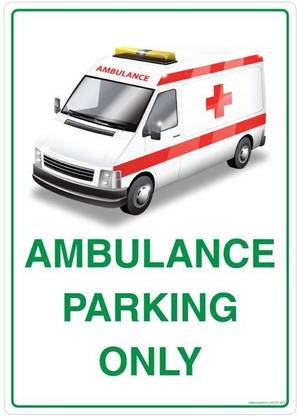 Safety Sign Store Ambulance Parking Only Emergency Sign Price in India ...