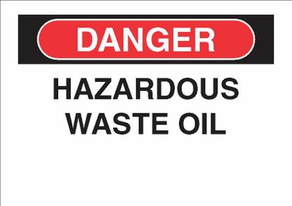 Just Signs HAZARDOUS WASTE OIL Emergency Sign Price in India - Buy Just ...