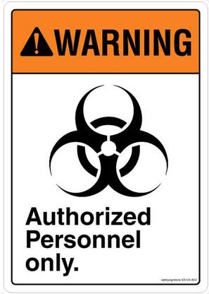Safety Sign Store Warning: Authorised Personnel Only Emergency Sign ...