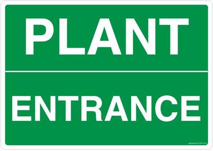 Safety Sign Store Plant Entrance Emergency Sign Price in India - Buy ...