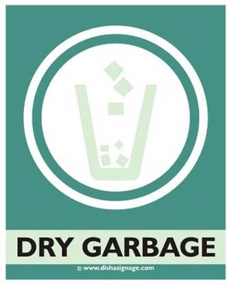 Dishasignage DRY-GARBAGE Emergency Sign Price in India - Buy ...