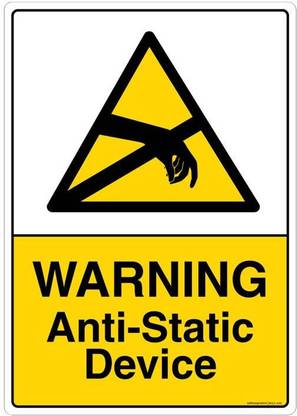 Safety Sign Store WARNING: Anti-Static Device Emergency Sign Price in ...