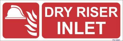 SignageShop Dry Riser Inlet Emergency Sign Price in India - Buy ...