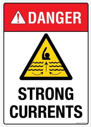 Safety Sign Store Danger: Strong Currents Emergency Sign Price in India ...