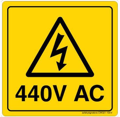 Safety Sign Store DANGER: 440 Volts Emergency Sign Price in India - Buy ...