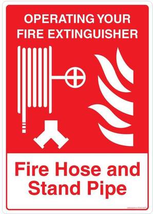 Safety Sign Store Fire Hose & Stand Pipe Emergency Sign Price in India ...