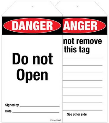 Safety Sign Store DANGER: Do not Open Emergency Sign Price in India ...
