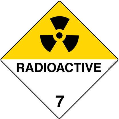 Safety Sign Store Radioactive 7 Emergency Sign Price in India - Buy ...