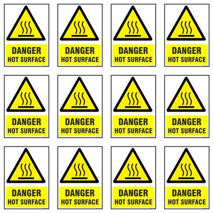 SignageShop Danger Hot Surface Stickers Emergency Sign Price in India ...