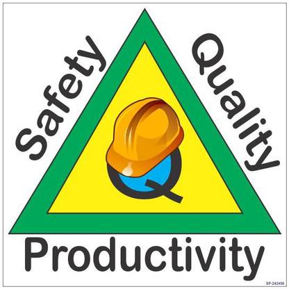 SignageShop flex Safety Quality Productivity Poster Emergency Sign ...