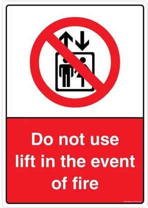 Safety Sign Store Do Not Use Lift Emergency Sign Price in India - Buy ...