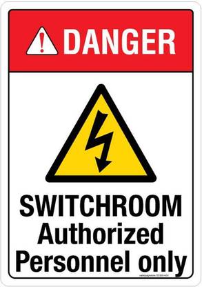 Safety Sign Store Danger: Switch Room Emergency Sign Price in India ...