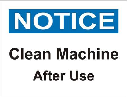 Clickforsign Clean Machine after Use Emergency Sign Price in India ...