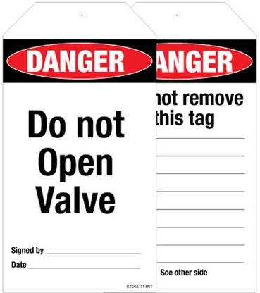 Safety Sign Store DANGER: Do not Open Valve Emergency Sign Price in ...