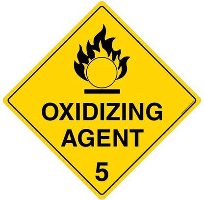 Safety Sign Store Oxidizing Agent 5 Emergency Sign Price in India - Buy ...