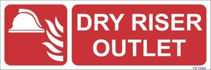 SignageShop Dry Riser Outlet Emergency Sign Price in India - Buy ...