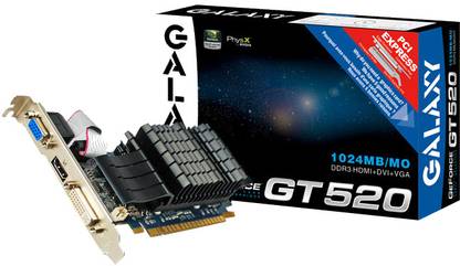 GALAXY NVIDIA GeForce GT 520 1 GB DDR3 Graphics Card - GALAXY : Flipkart.com