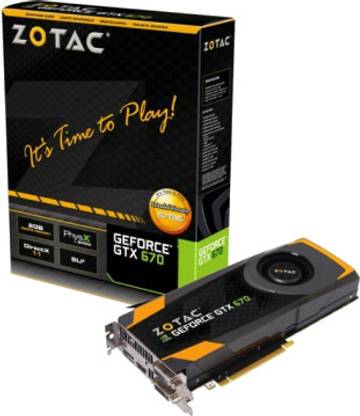 ZOTAC NVIDIA GeForce GTX 670 (ZT-60304-10P) 2 GB DDR5 Graphics Card ...