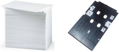 MAX PVC ID Card Kit - 80 Inkjet PVC Cards with PVC Card Tray Used For ...