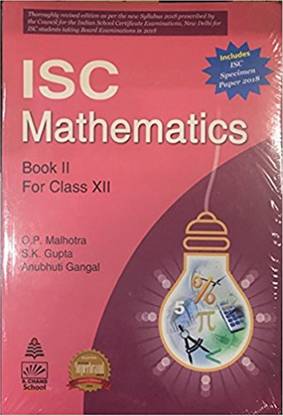 ISC Mathematics Book II for Class XII: Buy ISC Mathematics Book II for ...