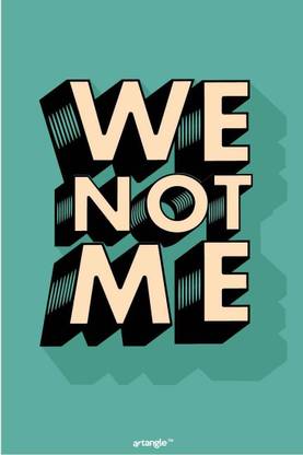 Seven Rays We Not Me Poster Paper Print - Quotes & Motivation ...