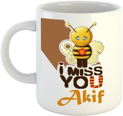 Dream Web Miss you Akif Ceramic Coffee Mug Price in India - Buy Dream ...