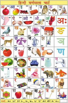 Hindi varn mala chart Paper Print - Educational posters in India - Buy ...